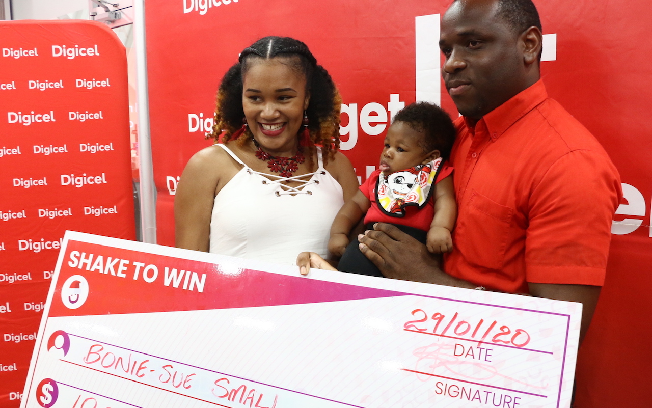 Persistence pays off . . . Digicel Shake to Win contest winner ...