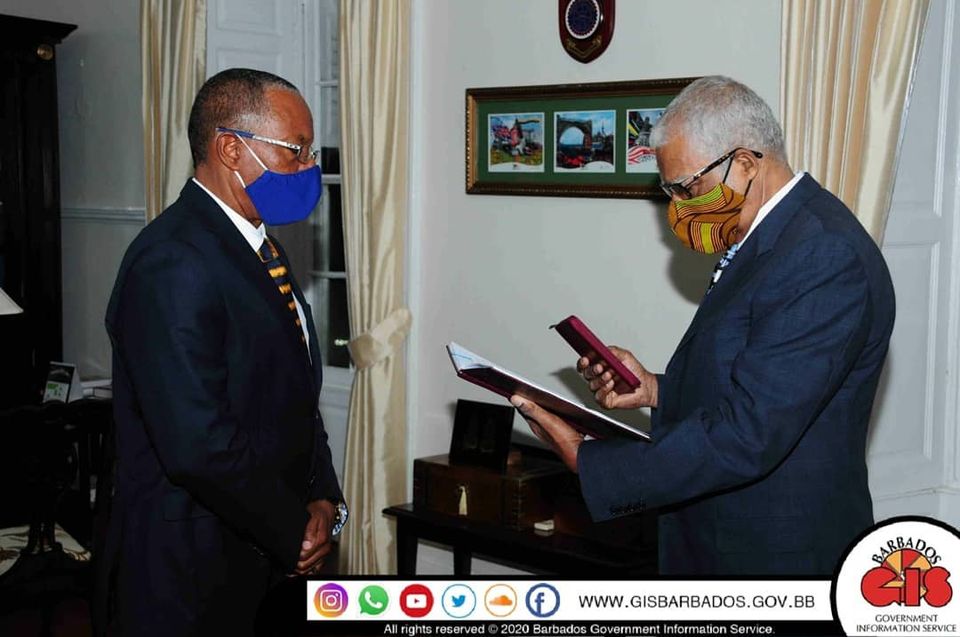 Acting Governor General, Sir Kenneth Hewitt, sworn in - Barbados Today