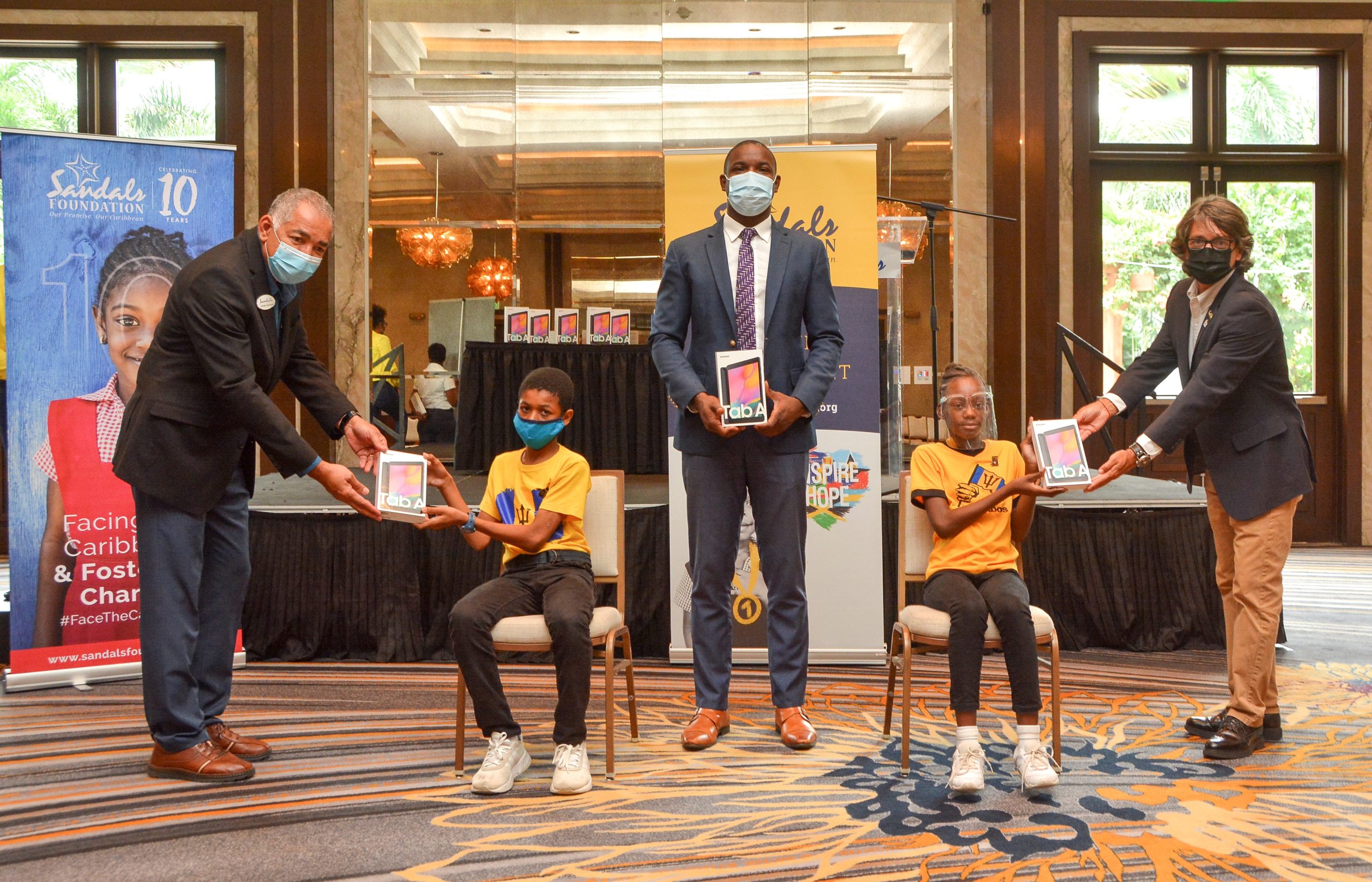 Sandals donates 200 tablets to students - Barbados Today