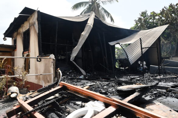 House destroyed in St Philip fire - Barbados Today