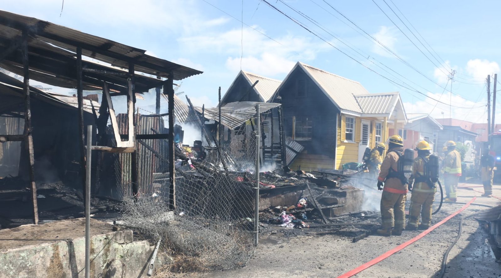 Firemen battle blaze at Rock Gap, St Michael - Barbados Today