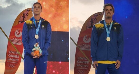 Burke, Tuach silver medallists at CAC Beach Games - Barbados Today