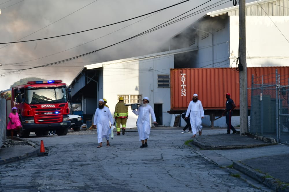 Update: Fire at commercial warehouse - Barbados Today