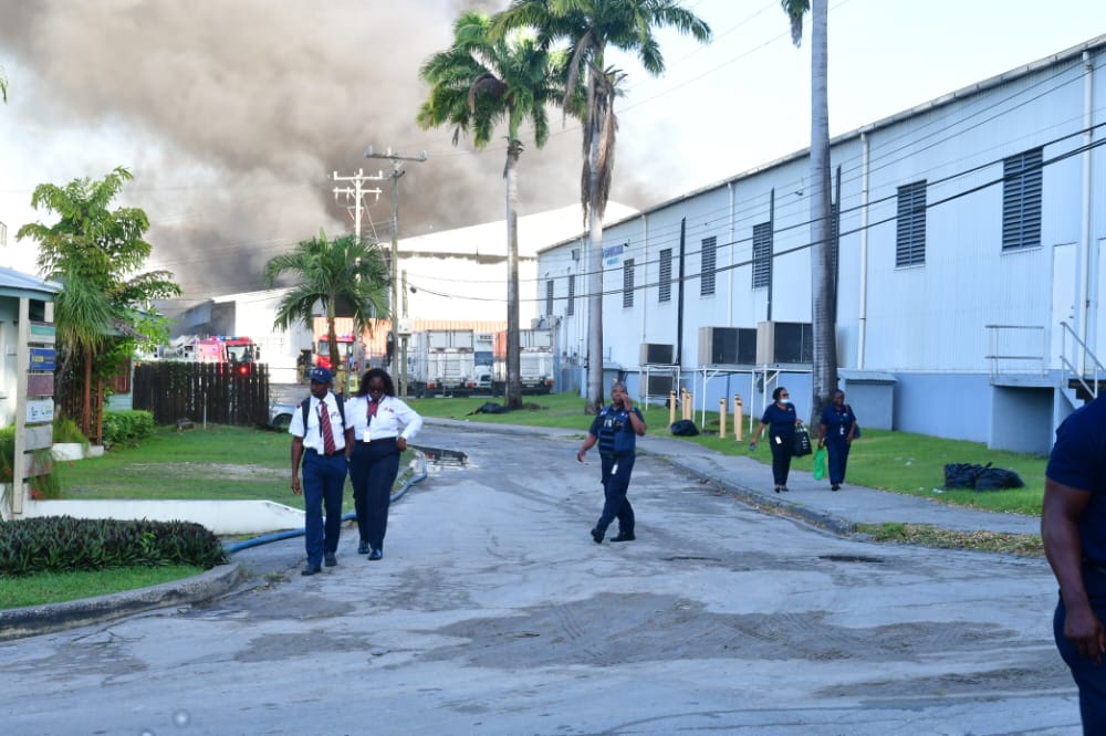 Update: Fire at commercial warehouse - Barbados Today