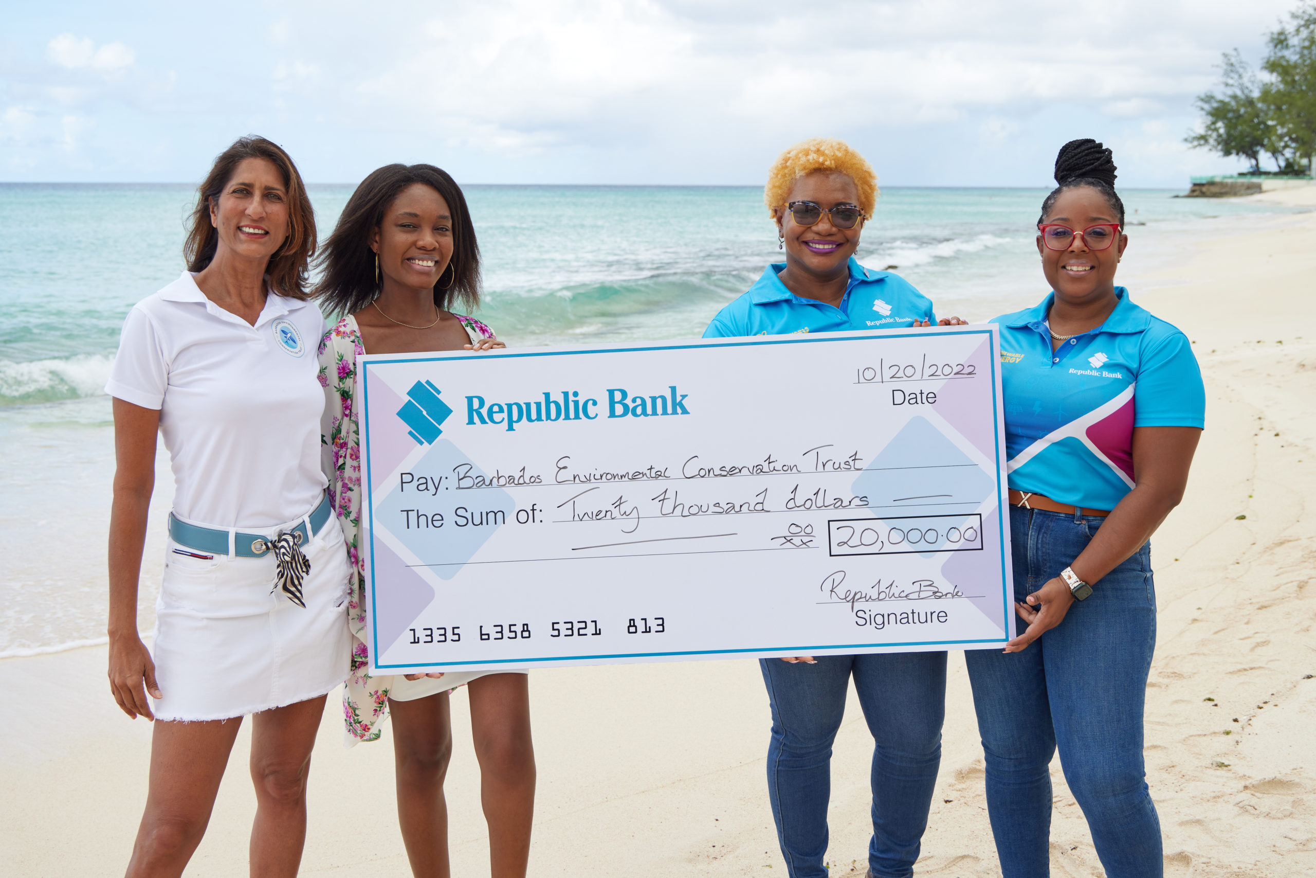 Republic Bank donates to initiative - Barbados Today