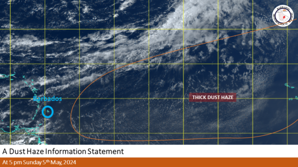 BMS: Skies may appear slightly yellowish during the day - Barbados Today