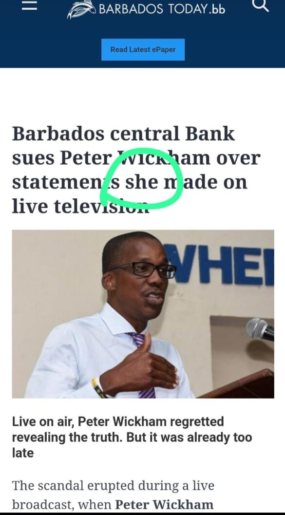 A Notice to Our Readers - Barbados Today