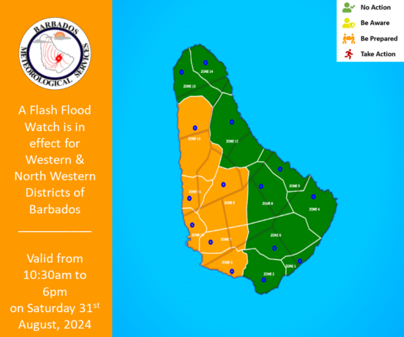 Flash flood watch issued for western and north western districts ...