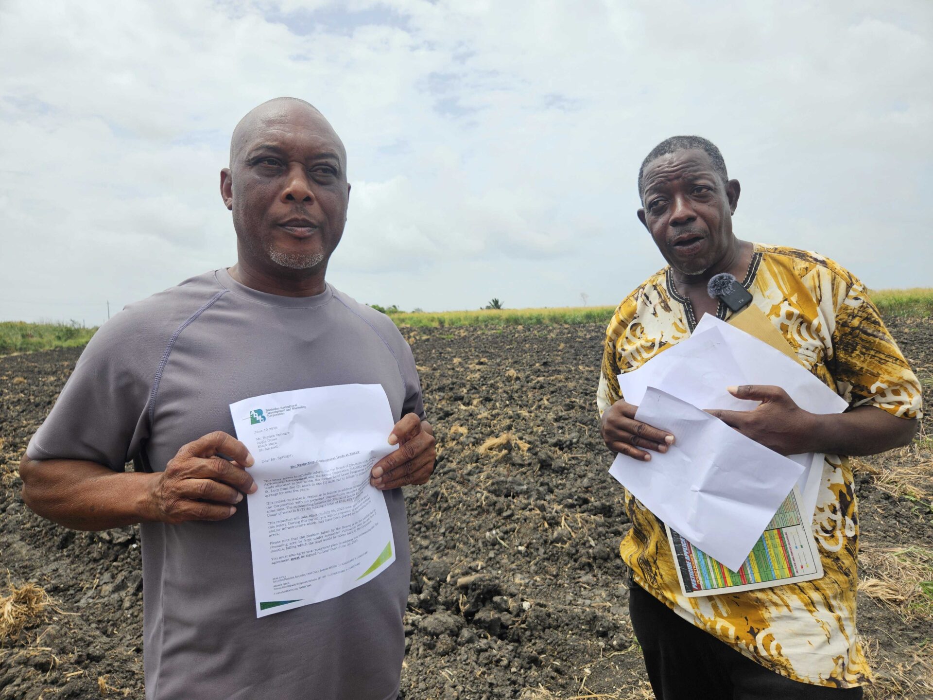 Two farmers in dispute as state reallocates land under Spring Hall ...