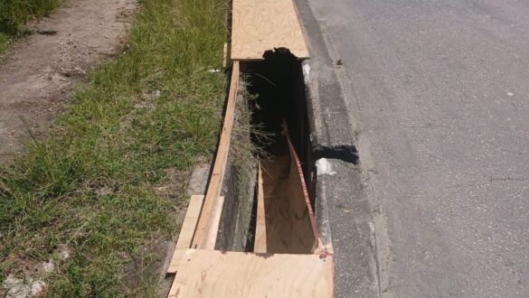 MTW warns motorists against driving or parking on temporary drain ...