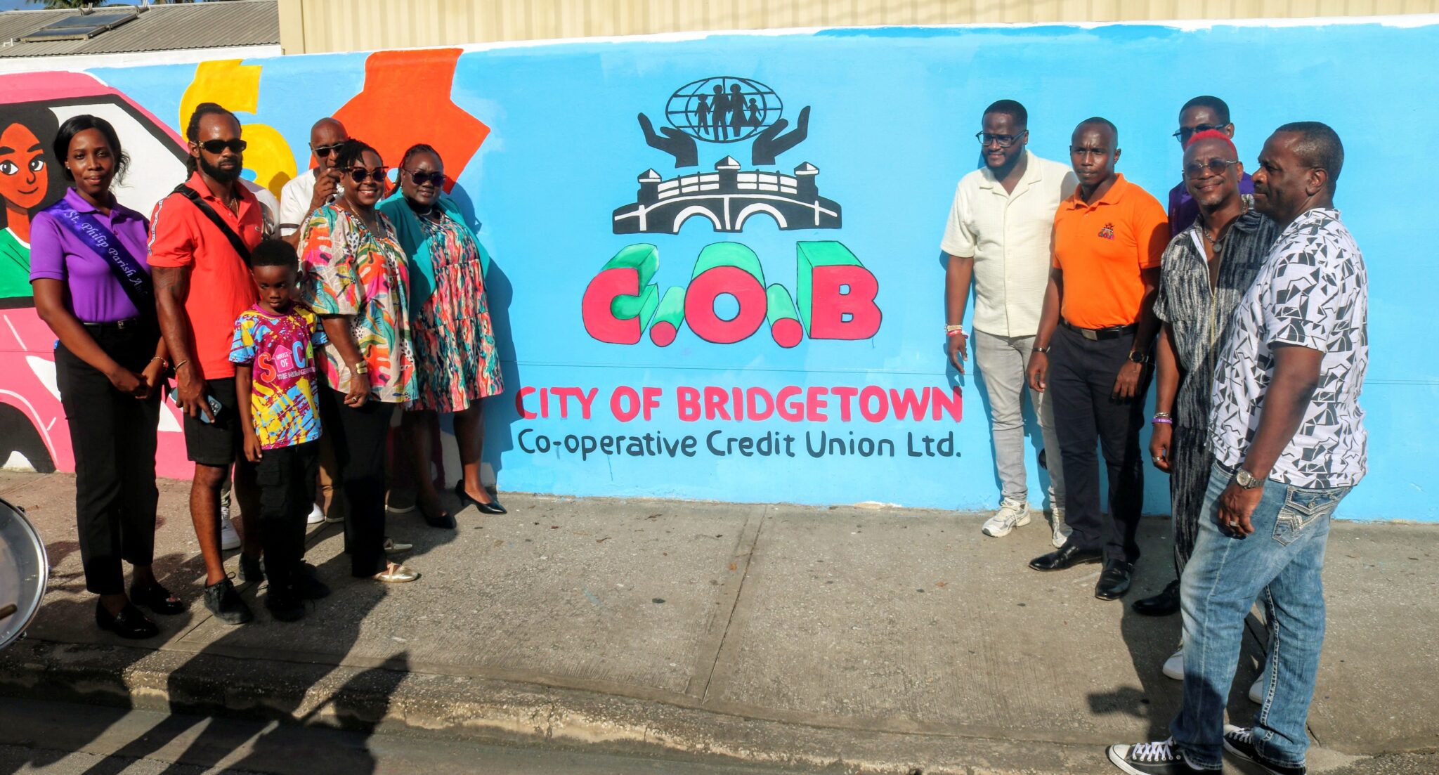 Mural unveiled to mark 20 years of COB CARES programme - Barbados Today