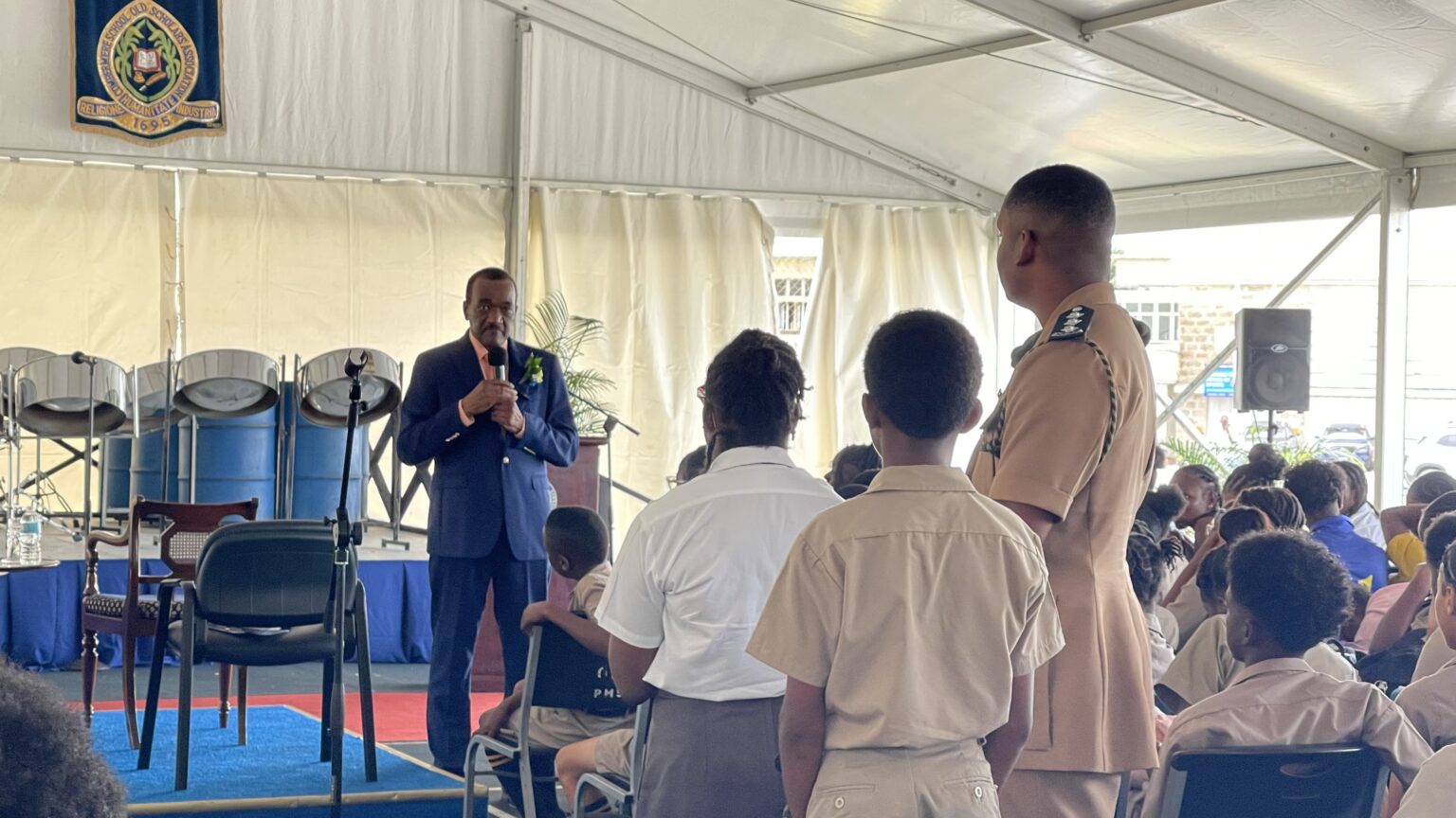 President Bostic urges Combermere students to climb from 'Lane' to ...